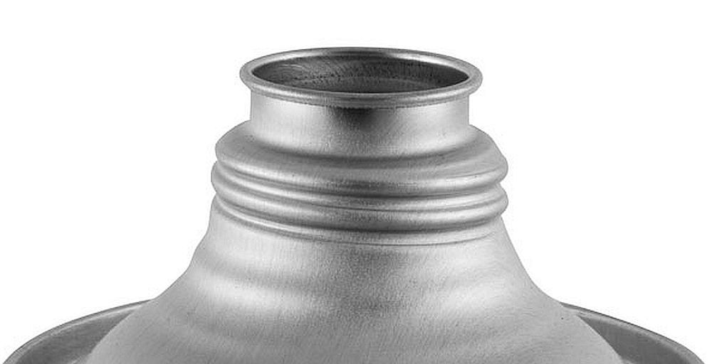1 Pint Round Cone-Top Screw-Top Metal Cans, 10 Pack