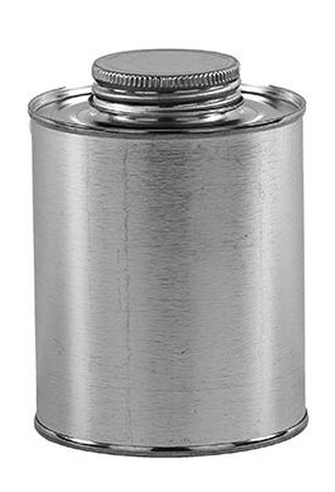1 Pint | 16oz | Round Steel Tin Coated Metal Cans & Flat Utility Screw ...