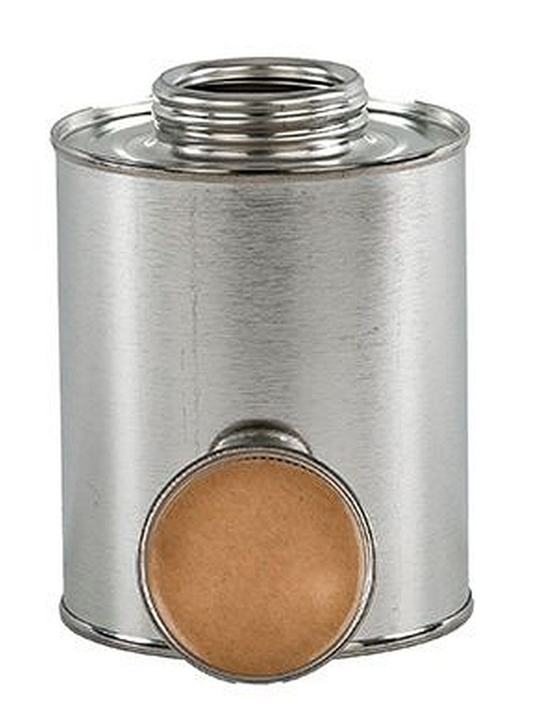 1 Pint | 16oz | Round Steel Tin Coated Metal Cans & Flat Utility Screw ...
