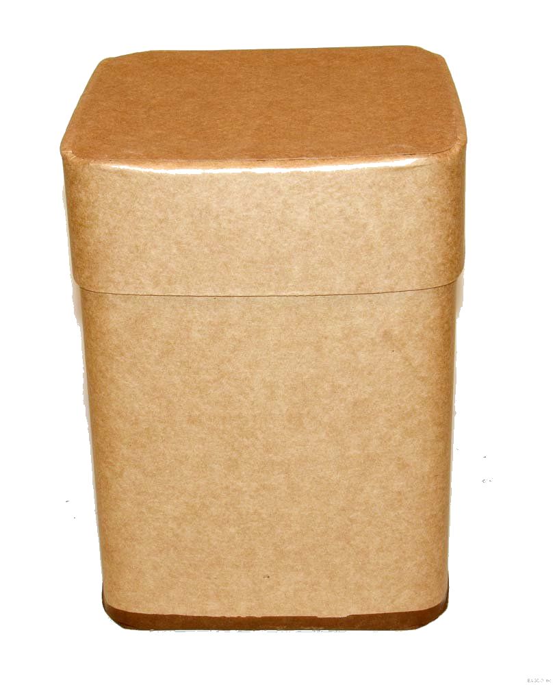 10 Gallon Square All-Fiber Corrugated Cardboard Drum With Corrugated ...