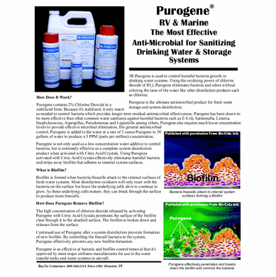 Purogene Water Treatment Preserver 128oz Free Shipping