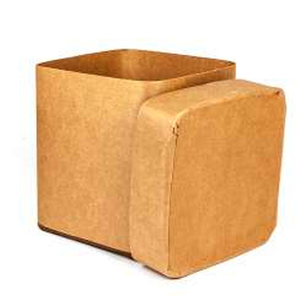 15 Gallon Square All-Fiber Corrugated Cardboard Drum With Corrugated ...