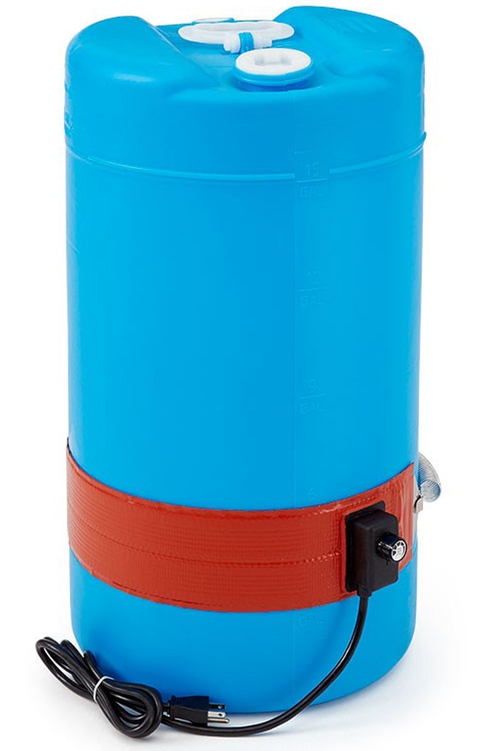 16 Gallon (61 Liter) Heavy Duty Silicone Rubber Pail Heater 120v 200w ...