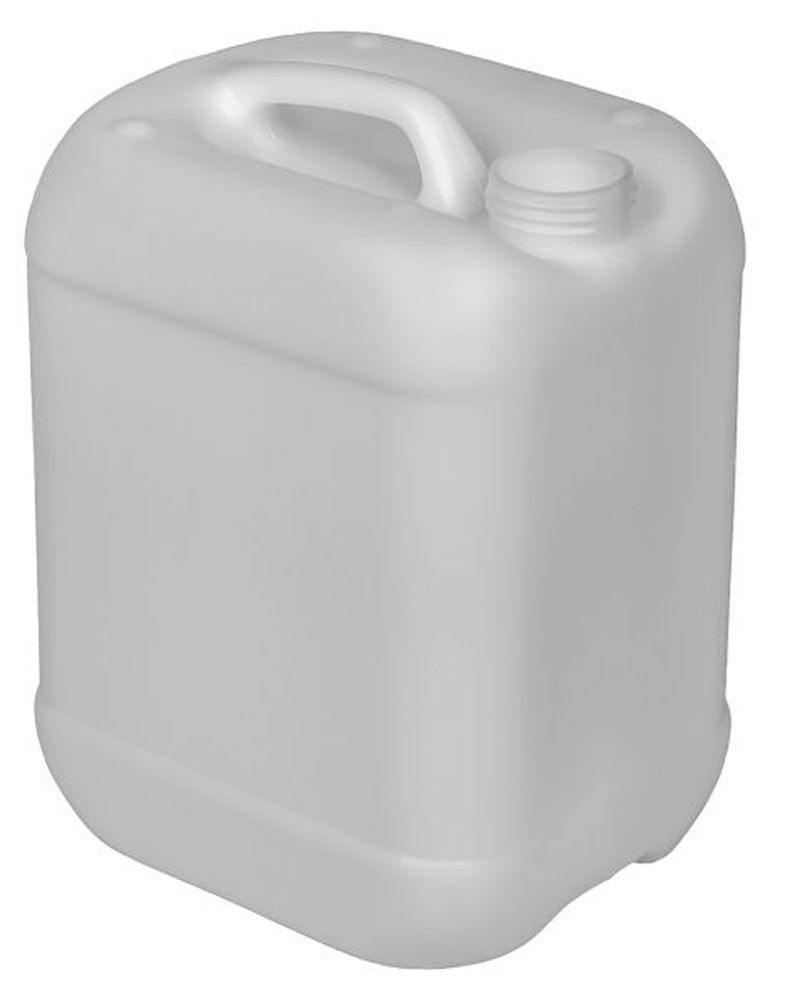 2.5 Gallon Rectangular Jug, with Integrated Handle, Natural with 51 MM Cap