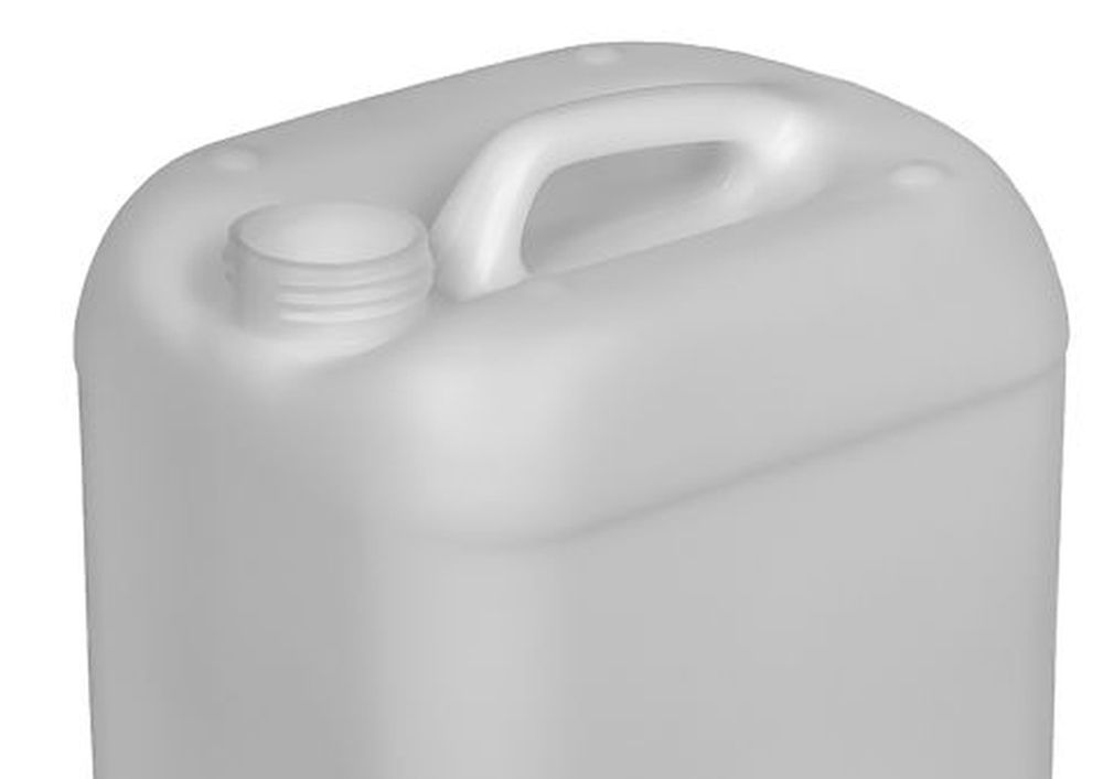 2.5 Gallon Rectangular Jug, with Integrated Handle, Natural with 51 MM Cap