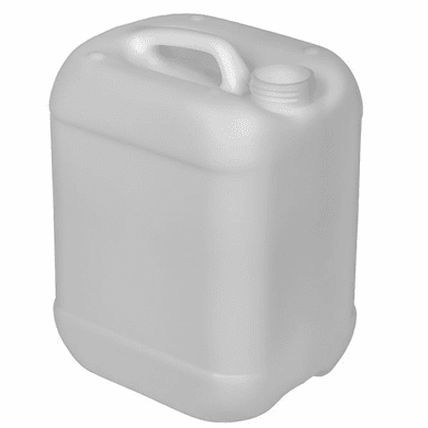 2.5 Gallon Rectangular Jug, with Integrated Handle, Natural with 51 MM Cap