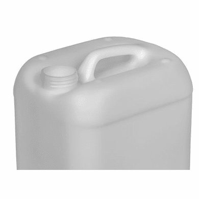 2.5 Gallon Rectangular Jug, with Integrated Handle, Natural with 51 MM Cap
