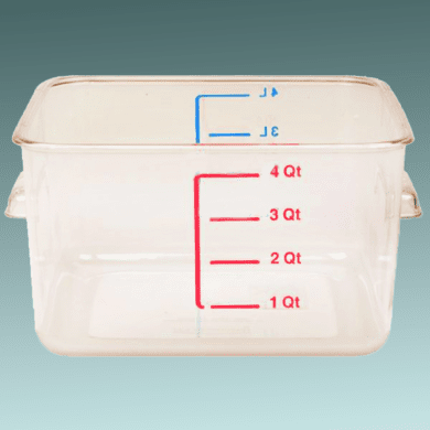 2 Quart Polycarbonate Rubbermaid Food Storage Containers