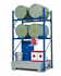 Drum Rack with Spill Containment Sump - 4 Drum Horizontal - 4 Drum ...