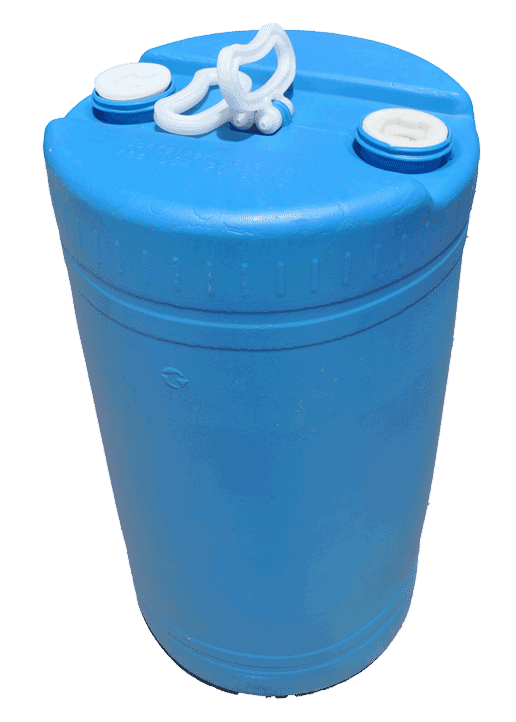 SOLD OUT 20 Gallon Blue Recon Plastic Drum Closed-Top Free Shipping