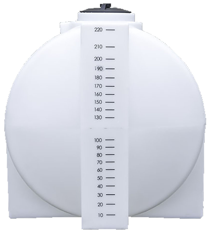 220 Gallon New Horizontal Leg Tank Natural Hdpe