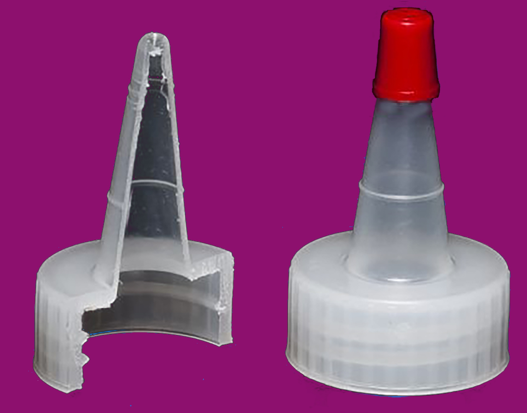 24-400 Dispensing Caps,Yorker Spout, Red Top,Size 28-400,1,000 Pack