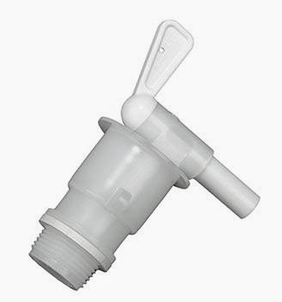 3/4" US Pipe Thread Narrow Spout Plastic Faucets,6 Pack