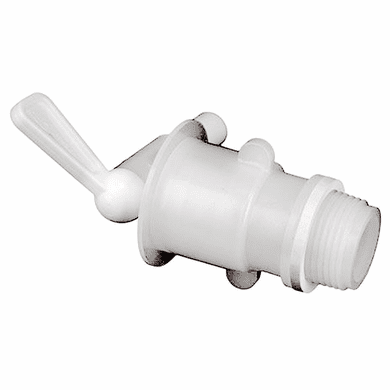 3/4" US Pipe Thread Narrow Spout Plastic Faucets,6 Pack