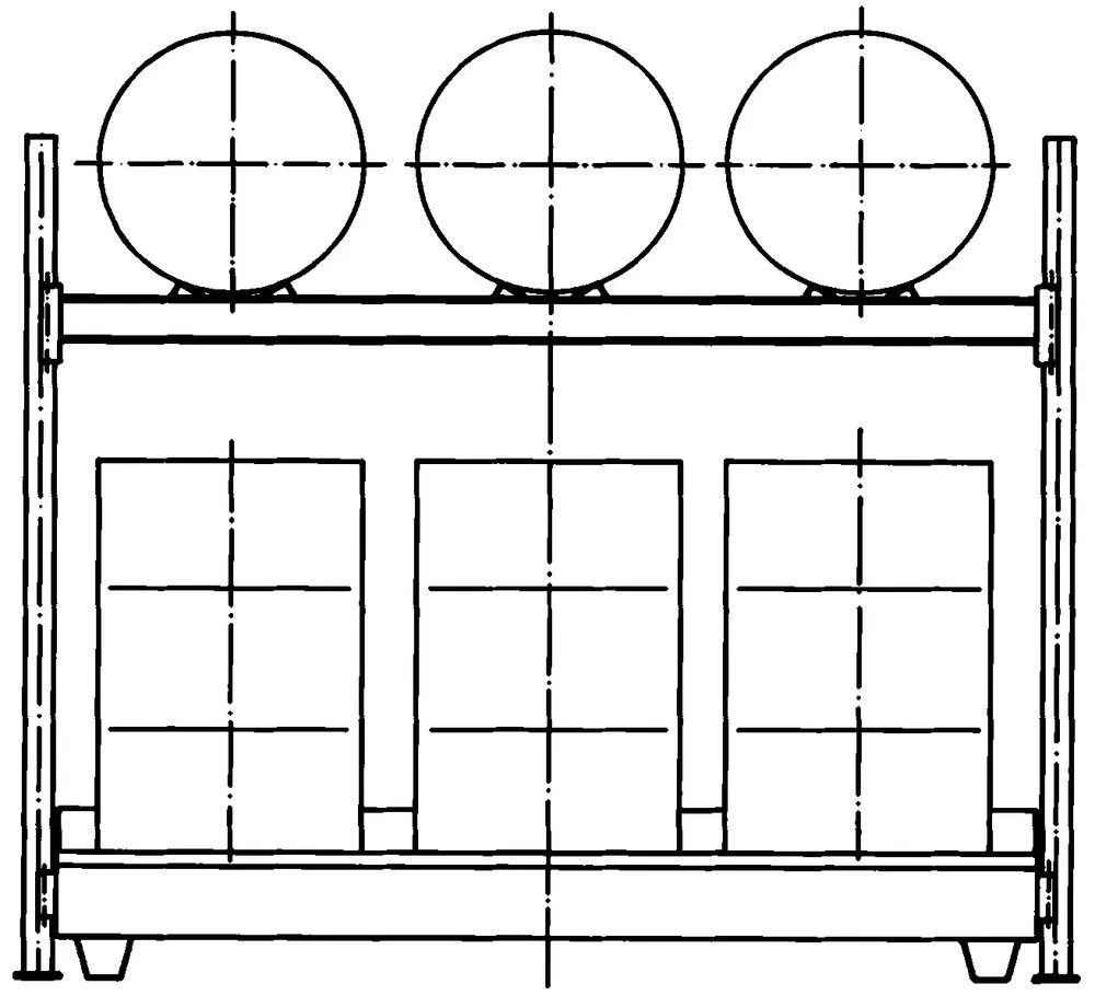 3-drum horizontal 6-drum vertical 96 x 36 x 96 - 9 Drum Containment ...