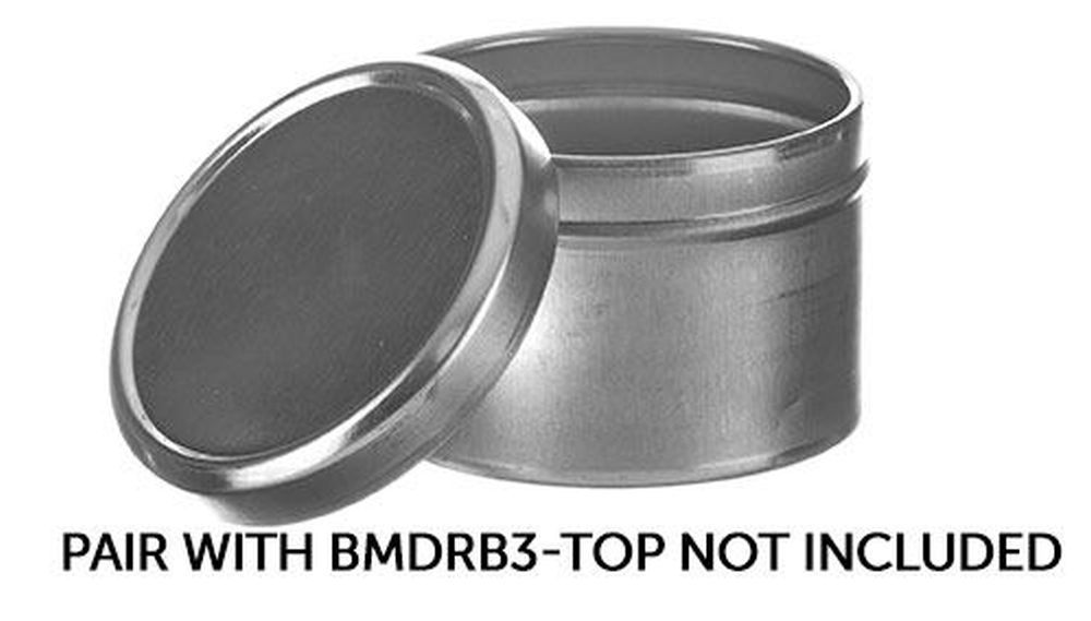 3 oz Bottom Deep Industrial Round Seamless Tins,100 Pack