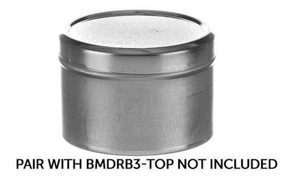 3 oz Bottom Deep Industrial Round Seamless Tins,100 Pack