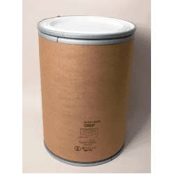 30 Gallon Cardboard Barrel w/ Plastic Cover, Greif Lok-Rim® Fiber Drums ...