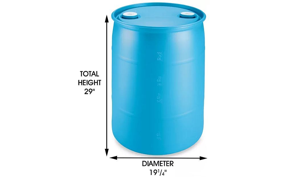 30 Gallon Emergency Water Storage Barrel Combo Pack with Siphon Pump ...