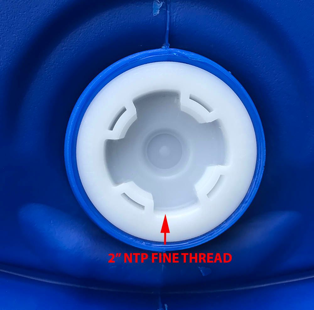 30 Gallon New Closed Top Tight Head Barrel with 2 - 2 inch Bung Caps ...