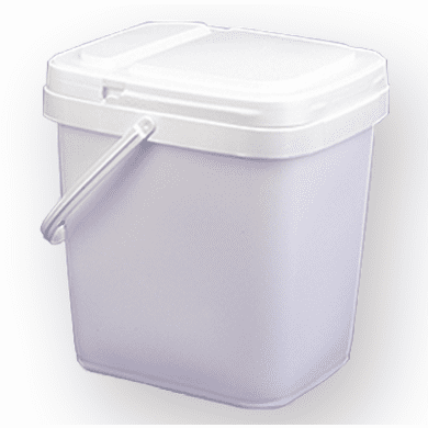 4.25 gal. Square Ez Stor® Bucket Pail and lid, w/handle , 6 Pack ...
