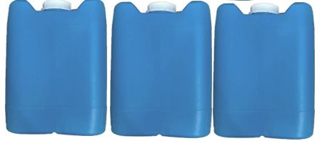 4 Gallon Plastic Jug Closed-Head with 70mm Cap | Blue Color | 3 Pack ...