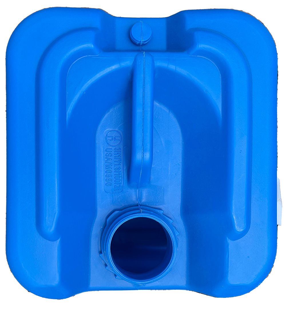 4 Gallon Plastic Jug Closed-Head with 70mm Cap, Blue Color, 6 Pack Free ...