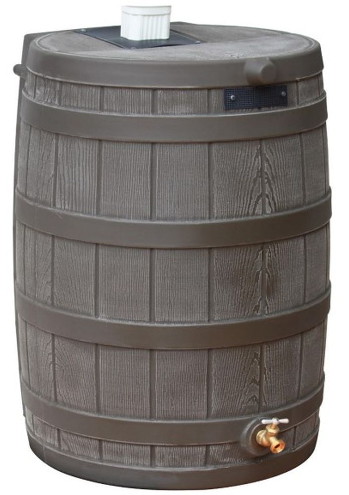 40 Gallon Flat Back Rain Barrel Free Shipping!