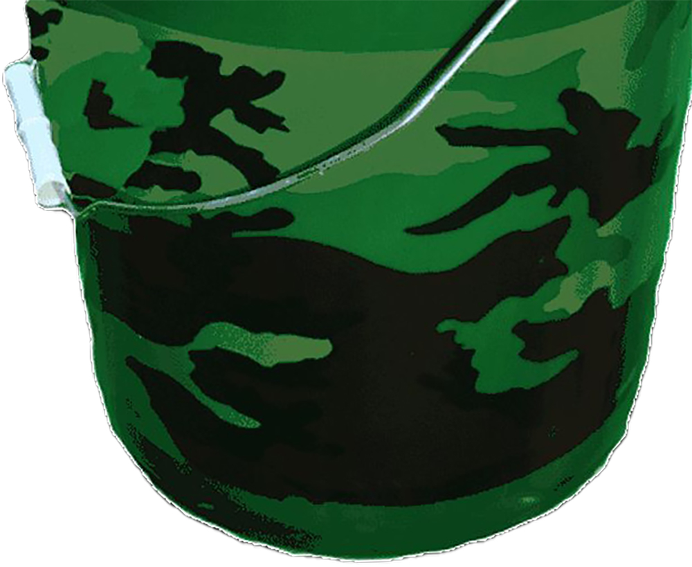 5 Gallon (20L) Camo Plastic Bucket, 3-pack - Free Ship