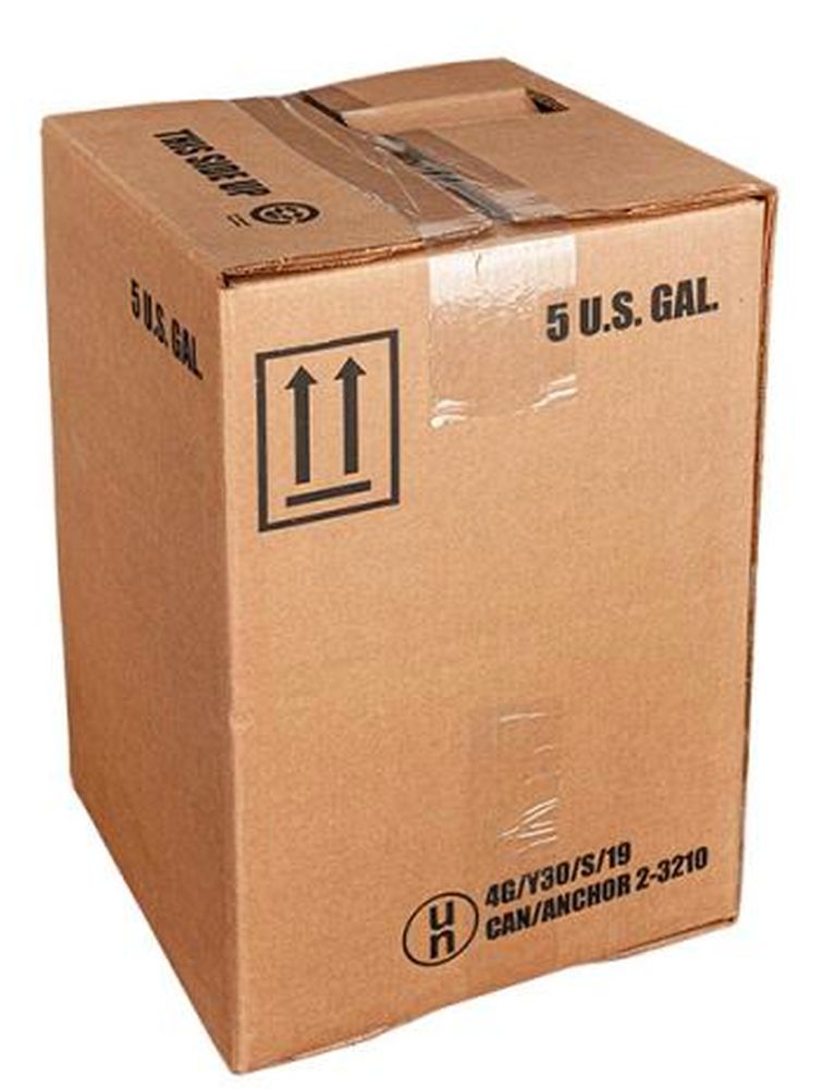5 Gallon Assembled Bottle & Carton Hedpak Corrugated Cardboard ...