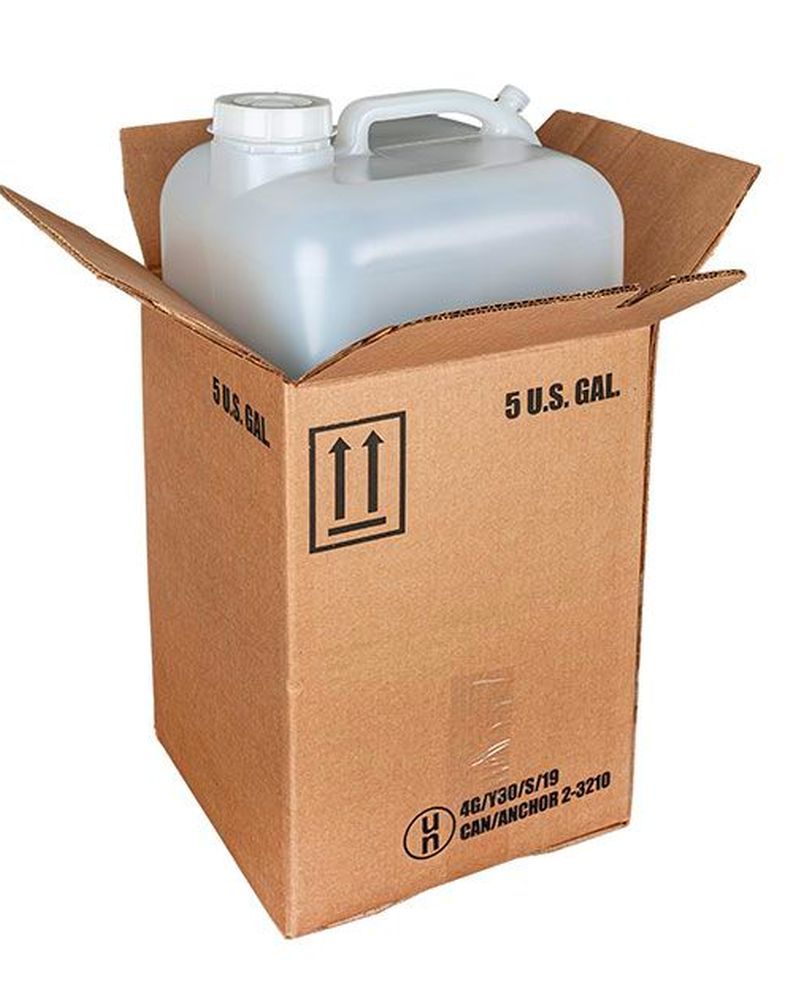 5 Gallon Assembled Bottle & Carton Hedpak Corrugated Cardboard ...