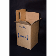 5 Gallon Assembled Bottle & Carton Hedpak Corrugated Cardboard ...
