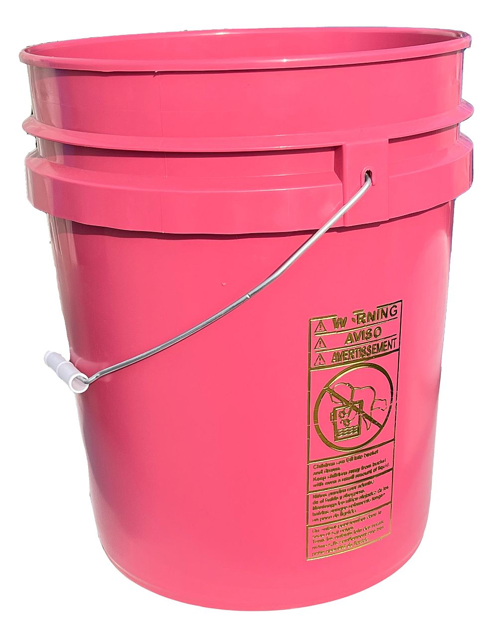 Dark Pink 5 Gallon Plastic Buckets – 3 Pack | BPA-Free | Non-UN Rated ...