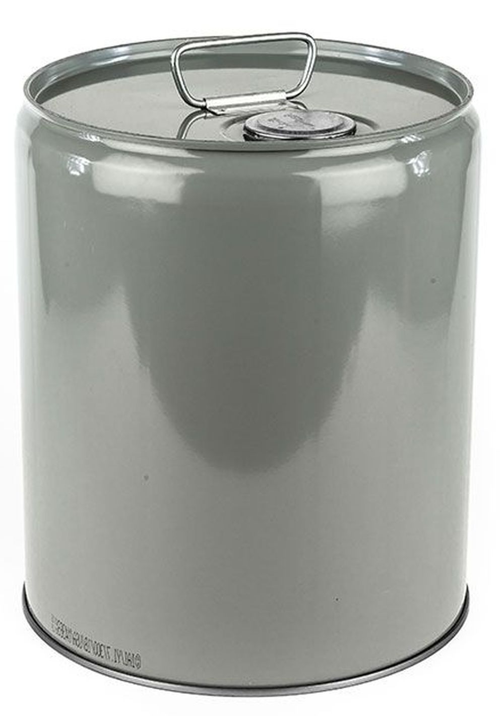 5 Gallon Steel Pail, Closed Head, Lined, With Flexspout® Opening - Gray