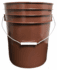 5 Gallon (20L) RUST Plastic Bucket, 3-pack - Non-UN