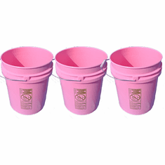 5.3 Gallon (20L) Plastic Buckets, Pails & Lids - Non-UN