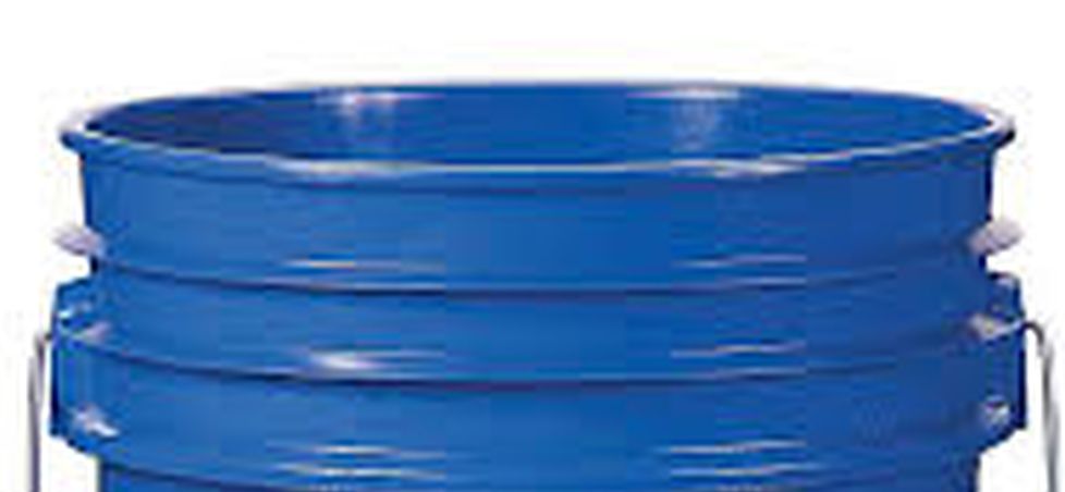 5 Gallon Plastic Bucket Blue 3 Pack