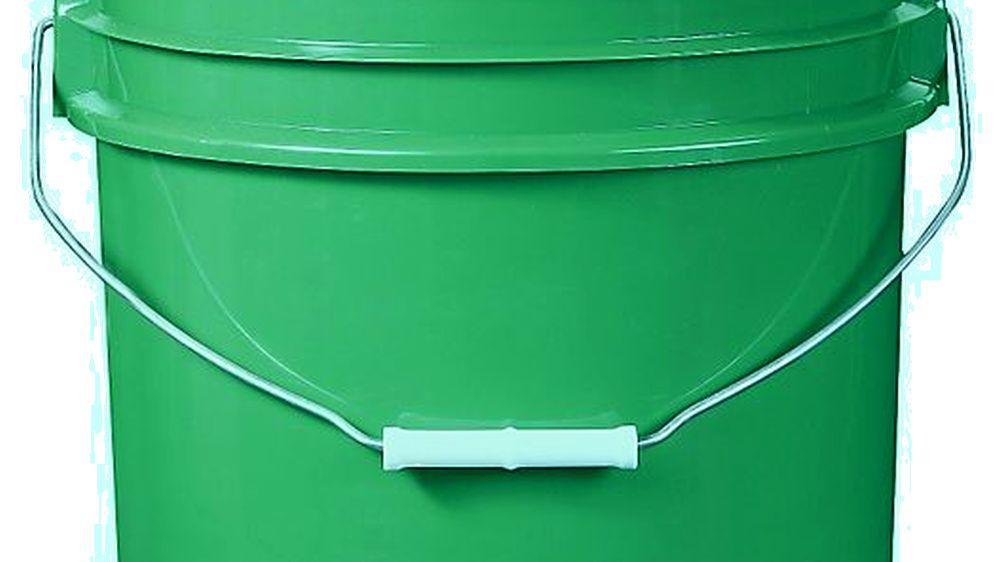 5 Gallon Plastic Bucket Green 3 Pack