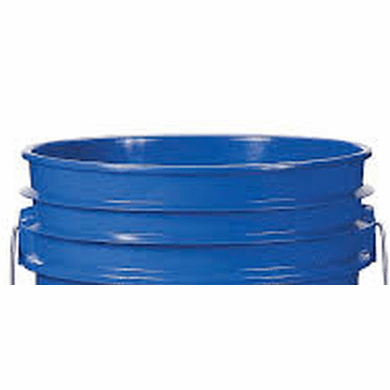 5 Gallon Plastic Buckets Blue | Six Pack