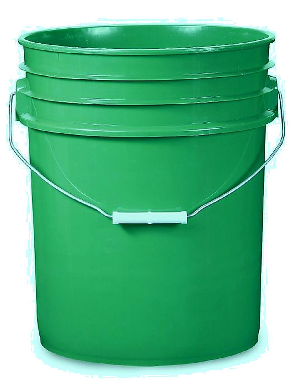 5 Gallon Plastic Buckets Green | Six Pack