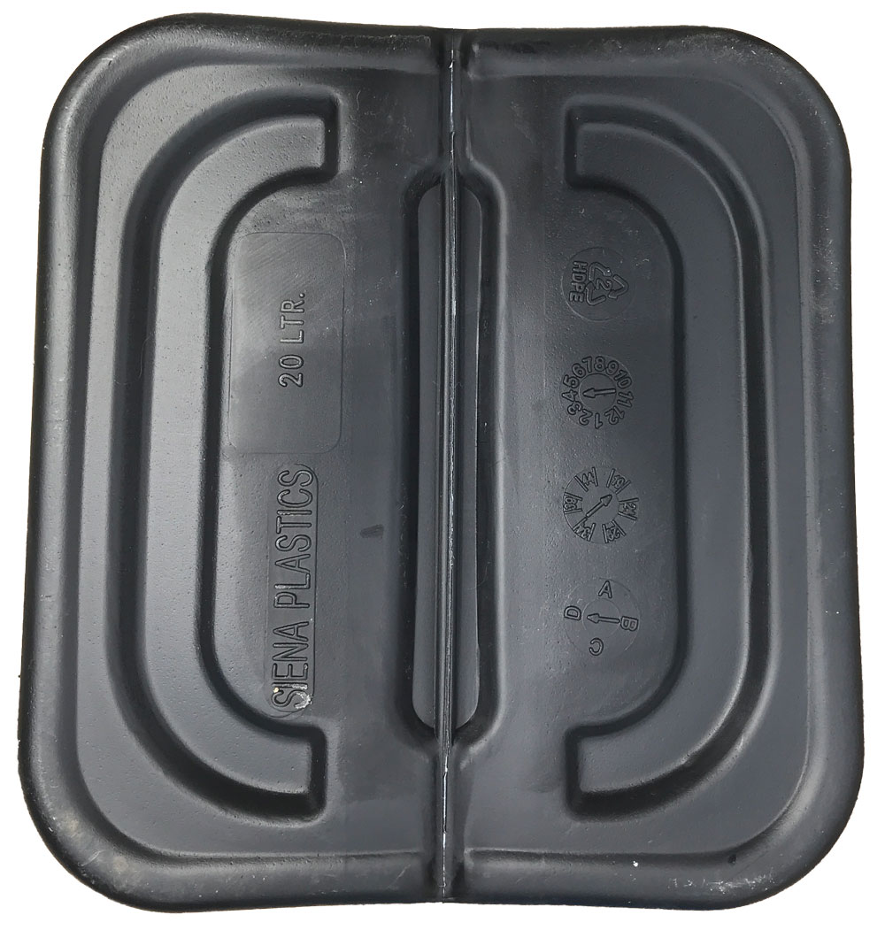 5 Gallon Plastic Jug Closed-Head with 70mm Cap | Black Color