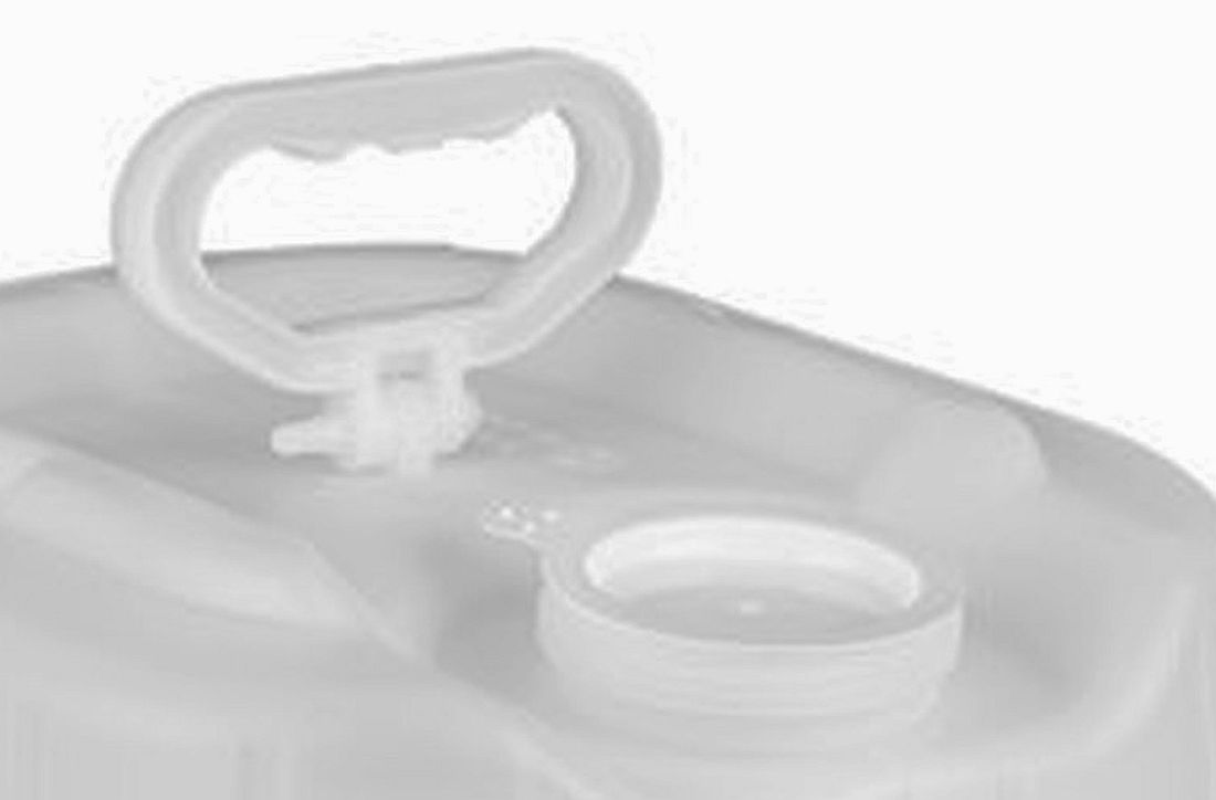 5 Gallon Rectangular Closed-Head Plastic Jugs,with Screw Cap,Natural
