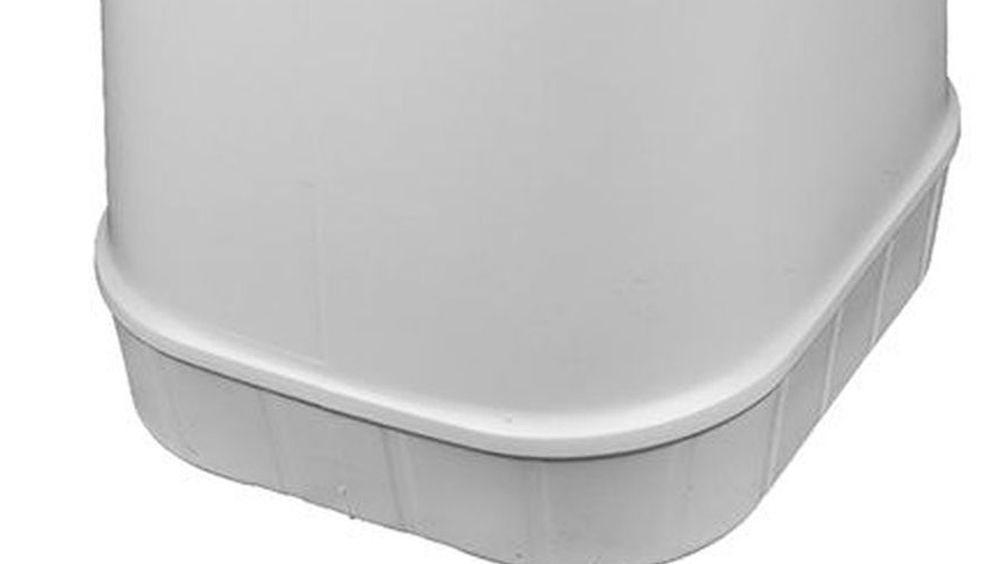 5 Gallon Rectangular Closed-Head Plastic Jug,with 70mm Screw Cap, White