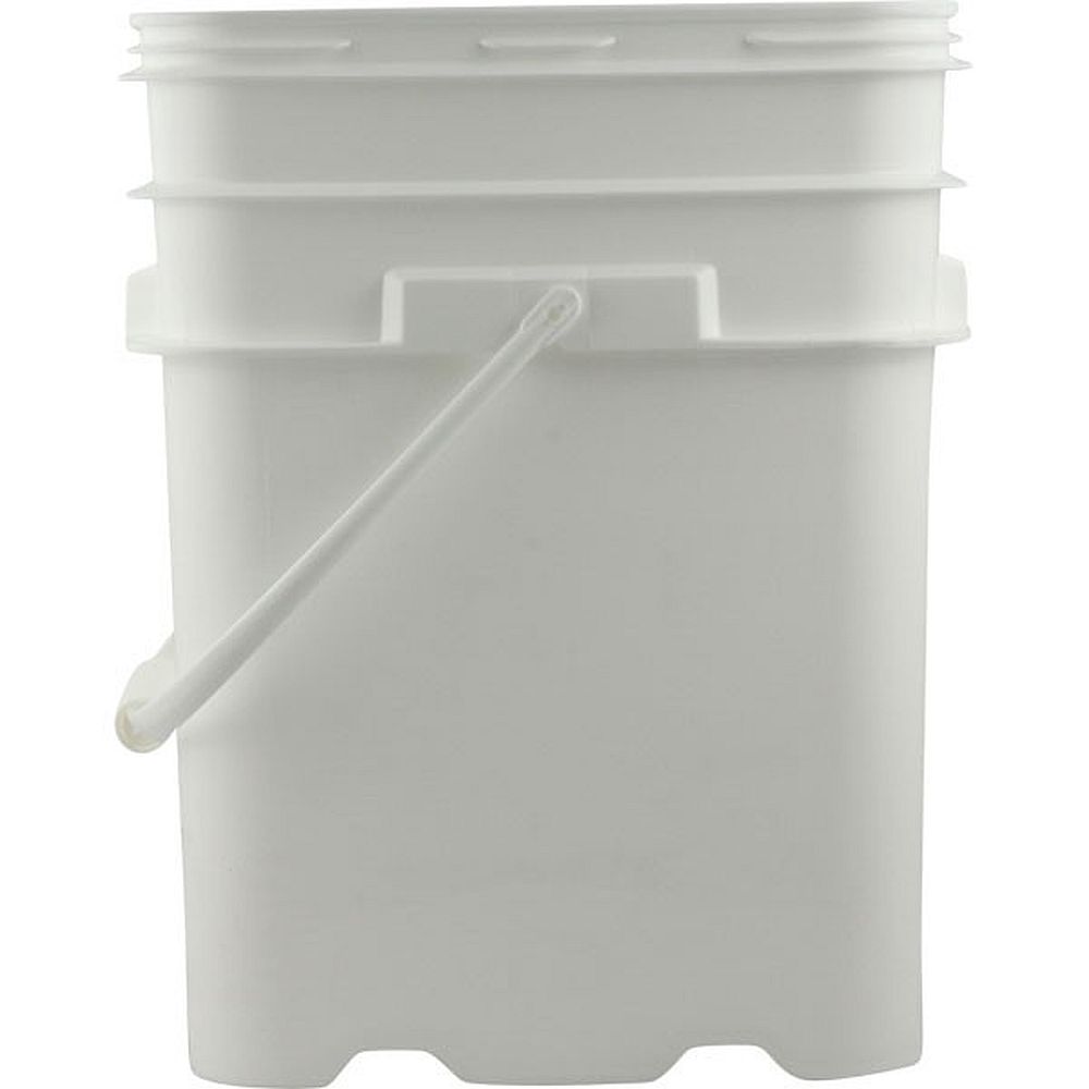5 Gallon Square Ez Stor® Bucket Pail and lid, w/handle, 6 Pack ...