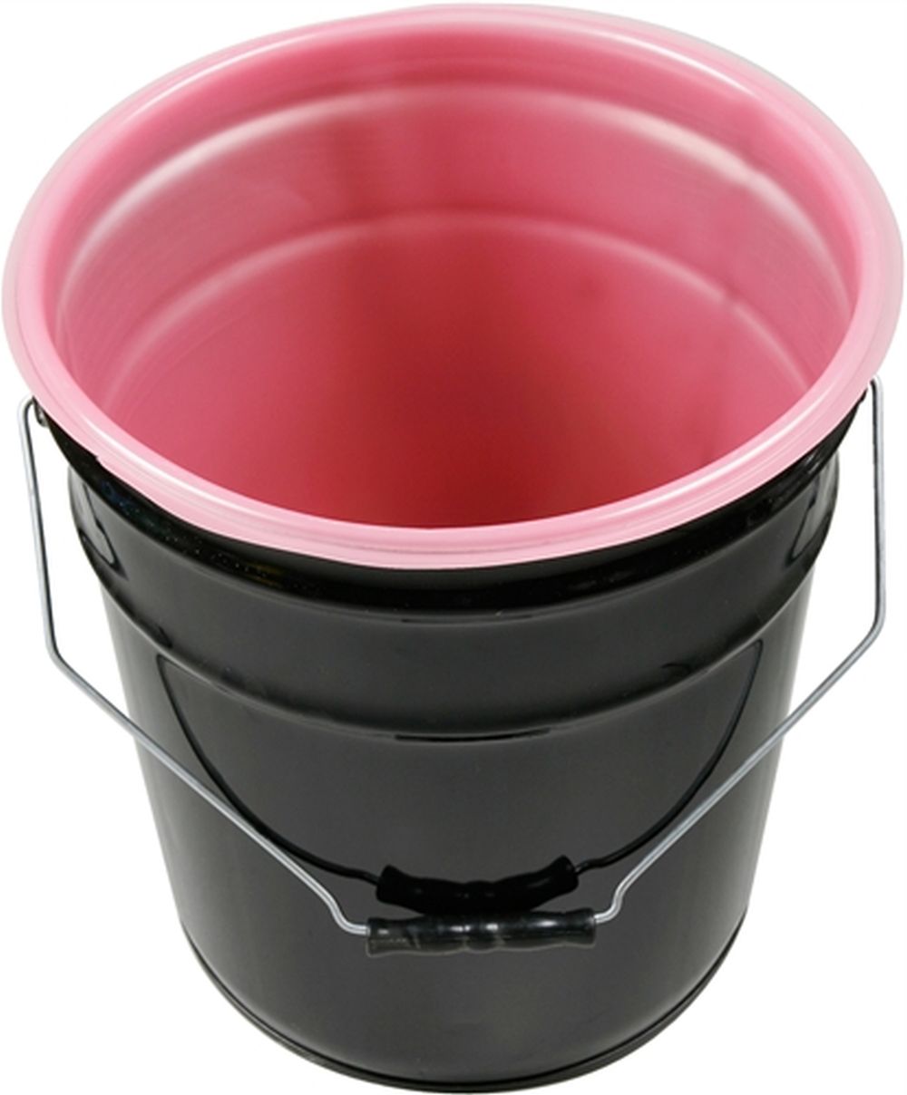 5 Gallon Steel Bucket Liner, LDPE/Anti-Static,100 Pack