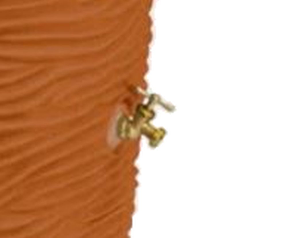 50 Gallon Impressions Palm Rain Saver Barrel Free Shipping!