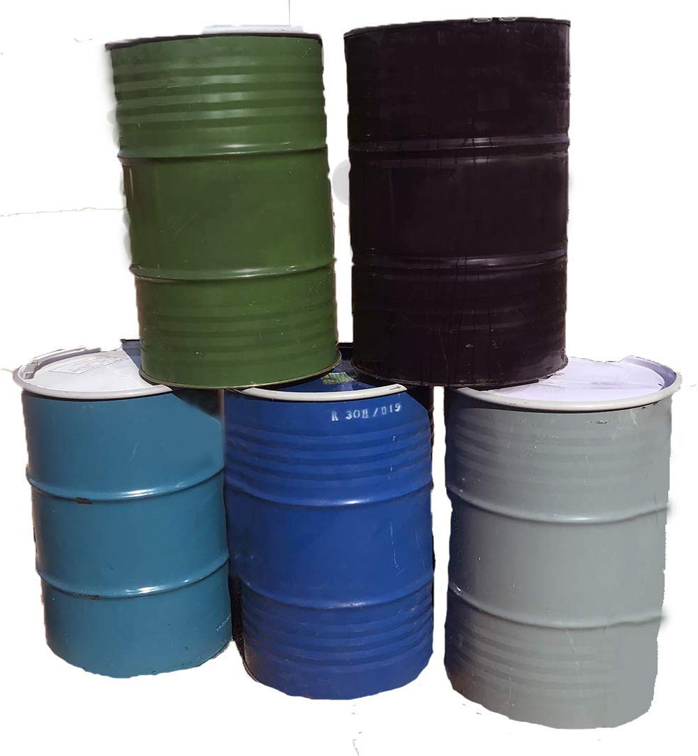 One 55 Gallon Used/Reconditioned Steel Barrel Trash Barrel | Burn ...