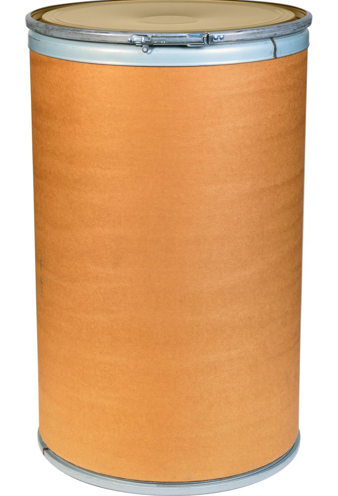 55 Gallon Corrugated Cardboard Fiber Drum | Metal Lid | Free Shipping ...