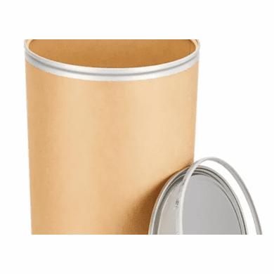 55 Gallon Corrugated Cardboard Fiber Drum | Metal Lid | Free Shipping ...