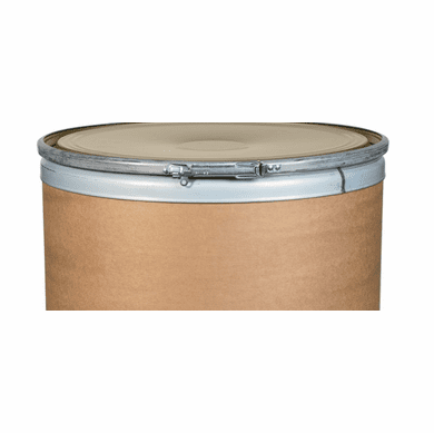 55 Gallon Corrugated Cardboard Fiber Drum | Metal Lid | UN Rated | 4 ...
